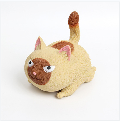 Cute Pet Tofu Angry Cat Pinch Toy-L