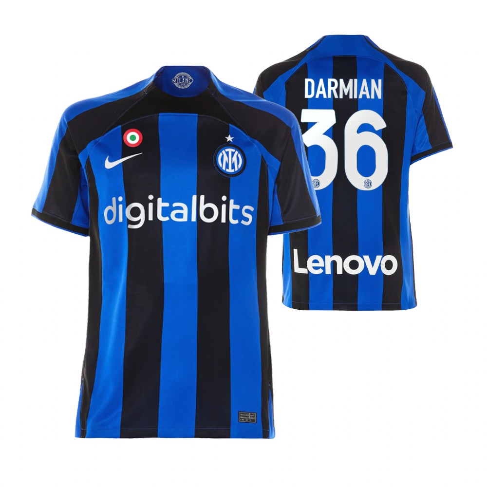Inter Milan Matteo Darmian 36 Home Shirt Kit 2022-2023