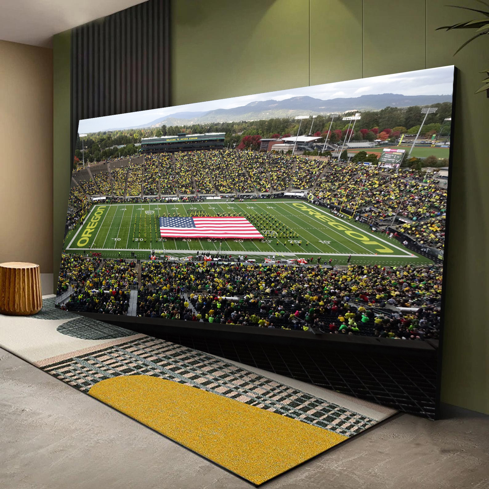 Autzen Stadium Canvas Wall Art