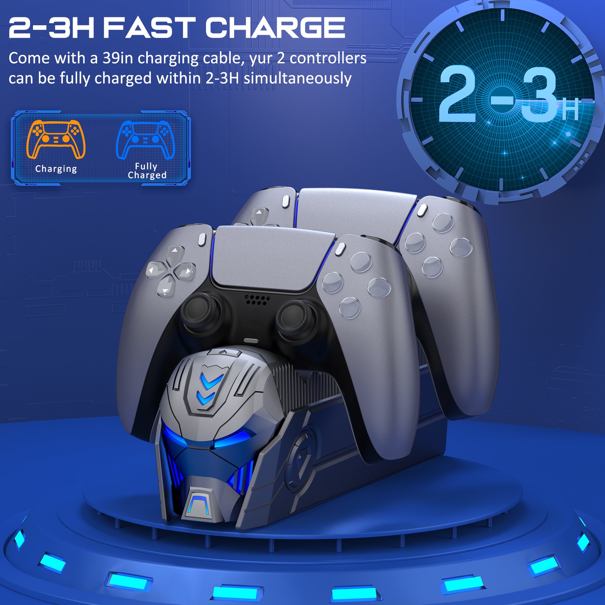 PS5 Controller Charger Station for Playstation 5, Beboncool PS5 ...