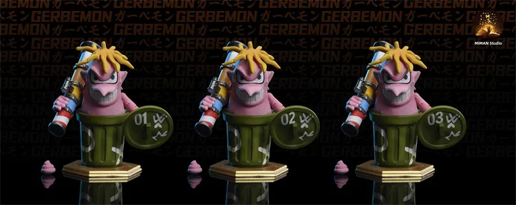 Cuumon, Sukamon & Gerbemon - Digimon Resin Statue - MIMAN Studios [In ...