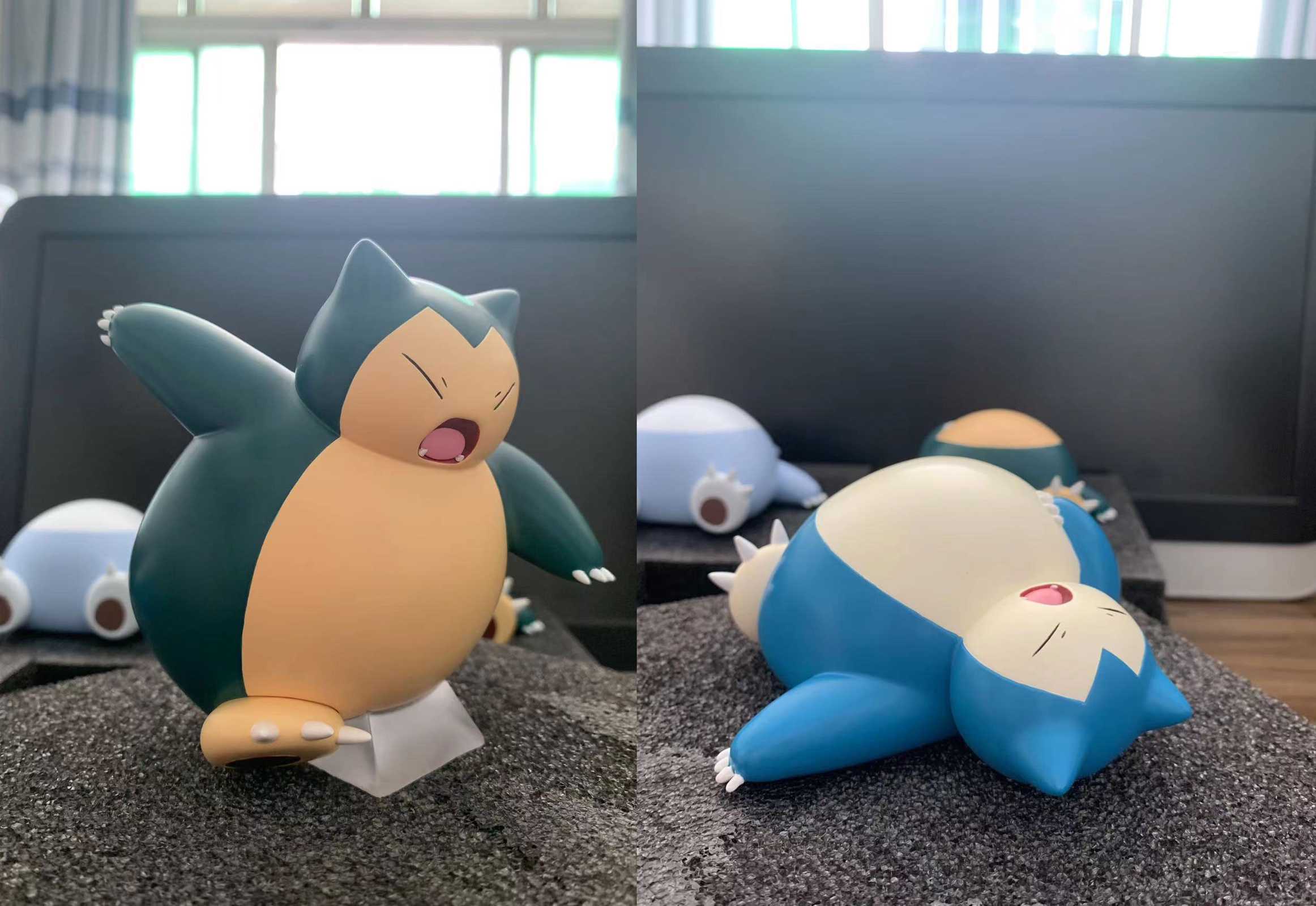 Battle Pose & Sleeping Pose Bandai Snorlax - Pokemon Statue - Braviary ...