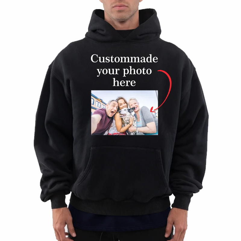 Custom Photo Oversized Hoodie -Hiphopee.com
