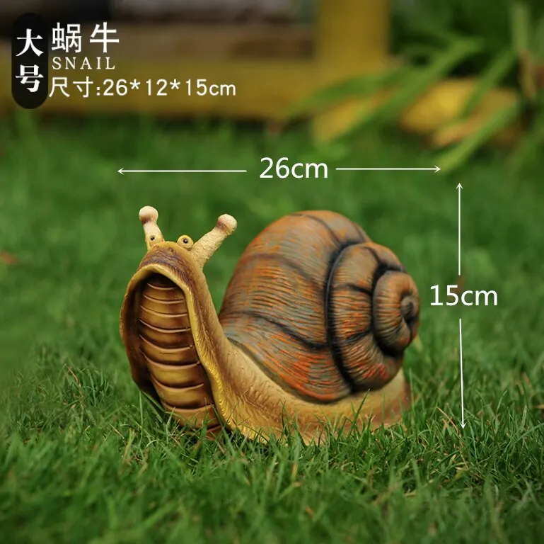 rural decoration snails Resin Garden courtyard landscaping Simulated ...