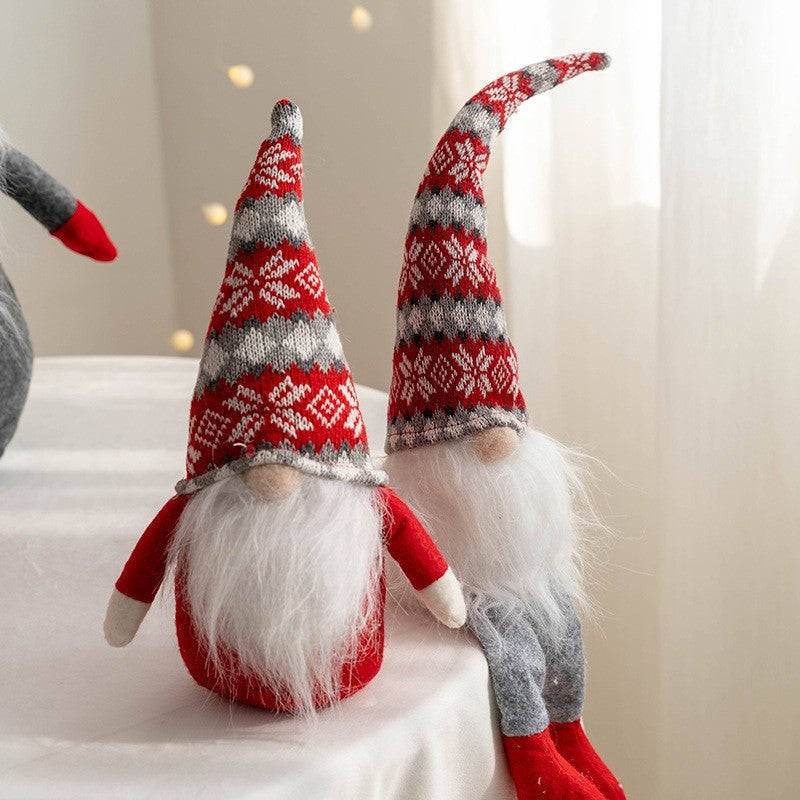 Christmas Faceless Santa Claus Doll Figurine