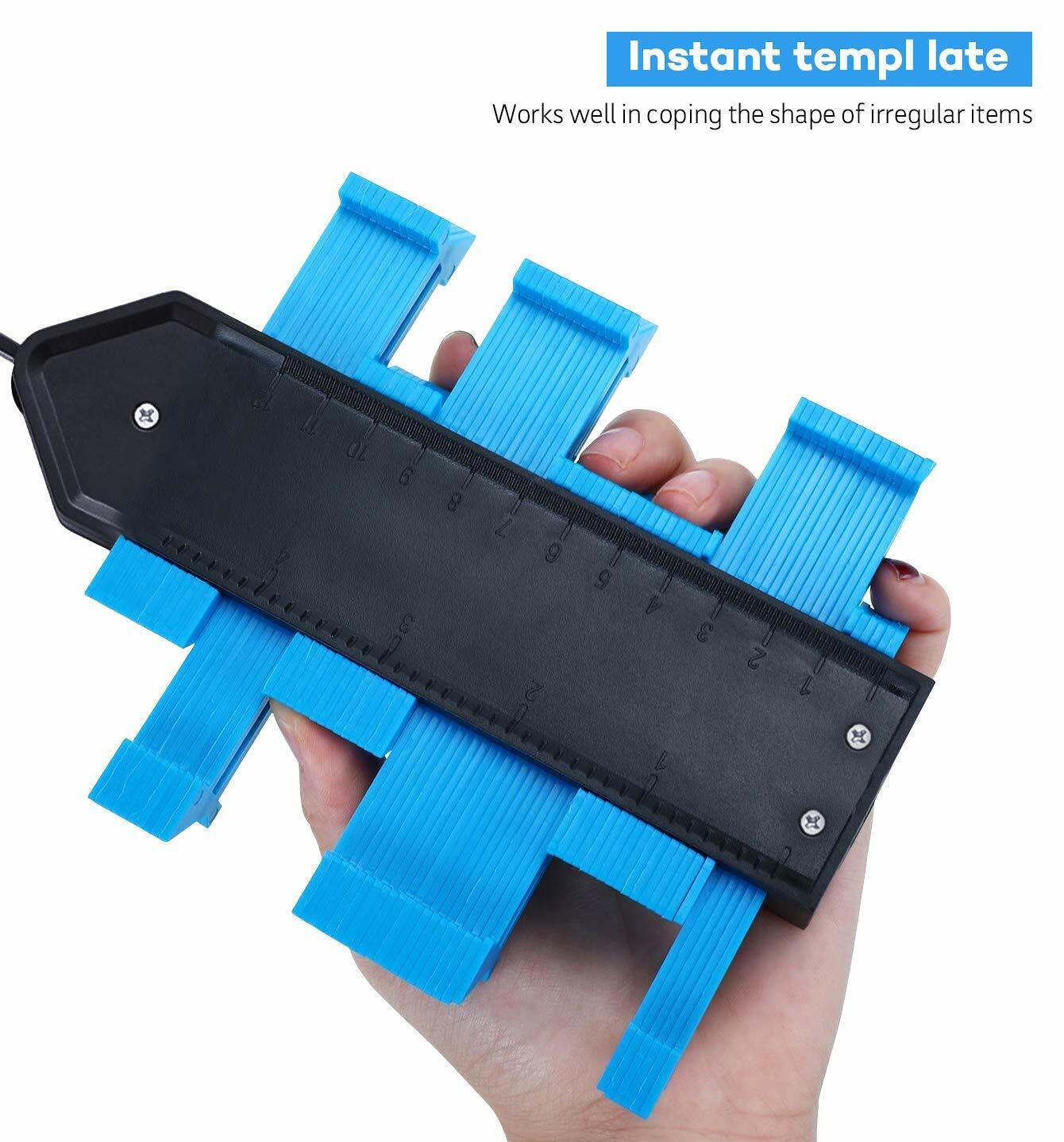 Contour Gauge 5 Inch with Lock &10 Inch Wide Plastic Profile Gauge ...