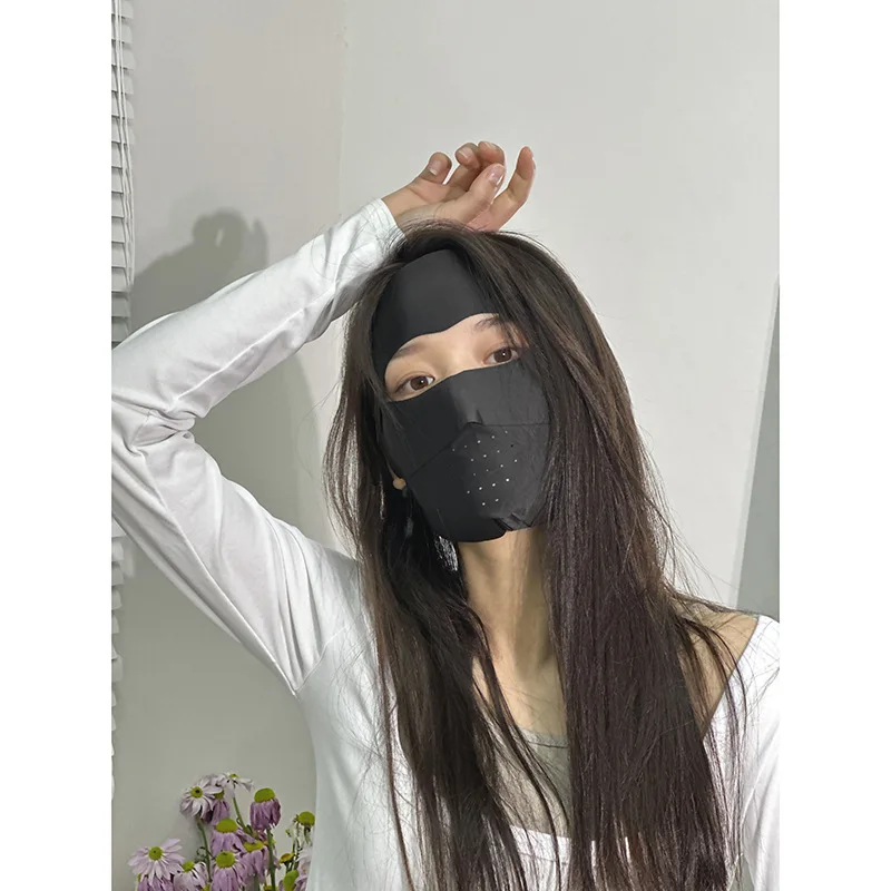 Detachable Breathable Sun Protection Face Mask Ultraviolet Protection ...