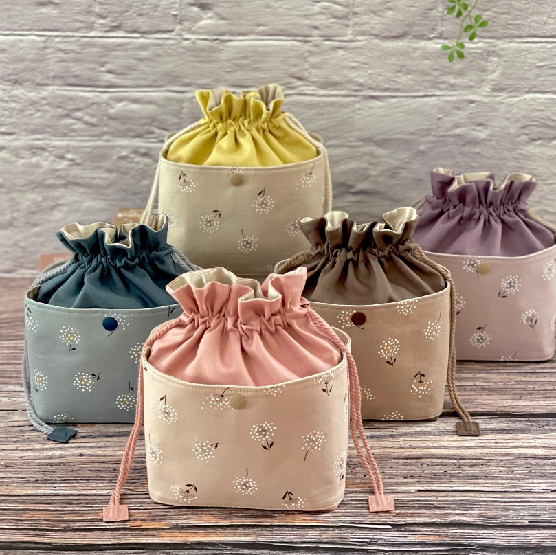 DIY Drawstring Bucket Bag Template + Instructions