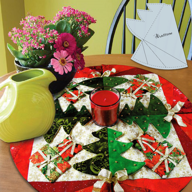 Fabric Christmas Placemat Template