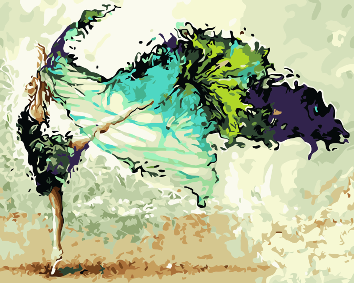 DIY Painting By Numbers | Beauty Ballet Ink Dance