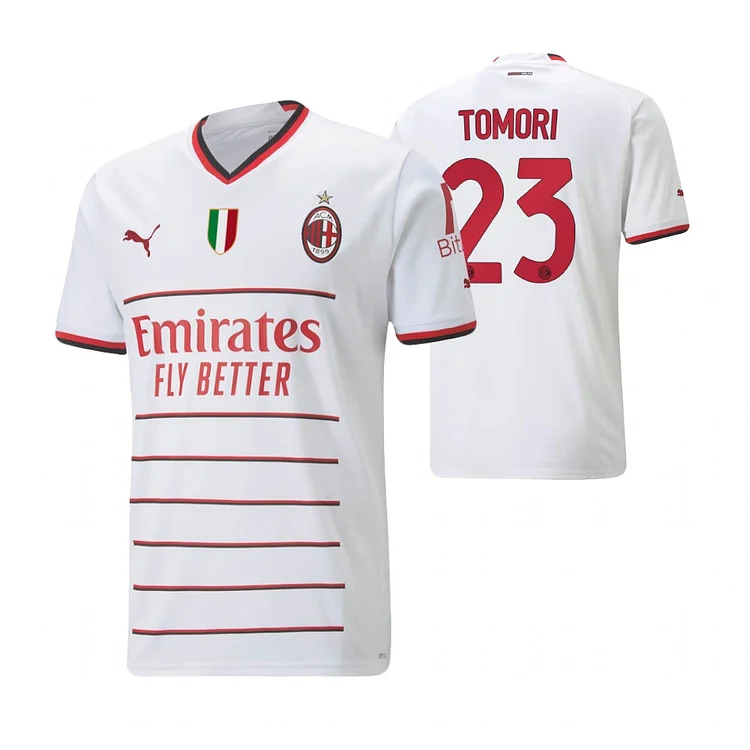 AC Milan Fikayo Tomori 23 Away Shirt Kit 2022-2023