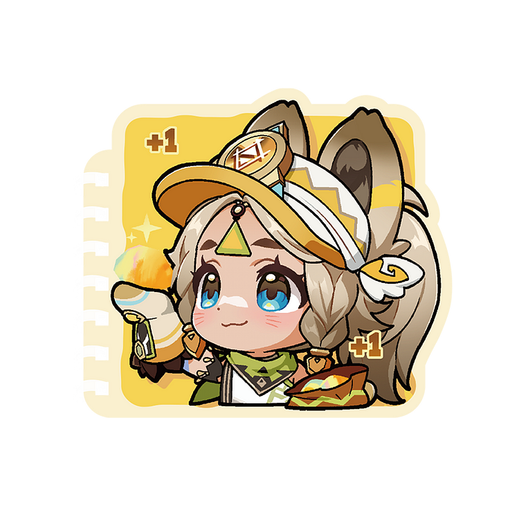 Genshin Impact Mualani,Kachina, Kinich Chibi Version Series Coil Book ...