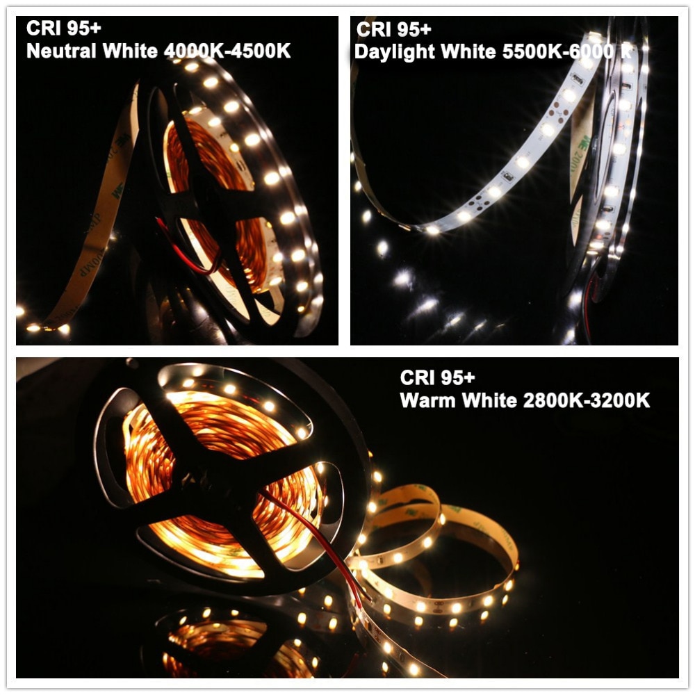 DIY LED U-HOME High CRI Ra 95+ LED Strip Lights SMD5630 Warm White ...