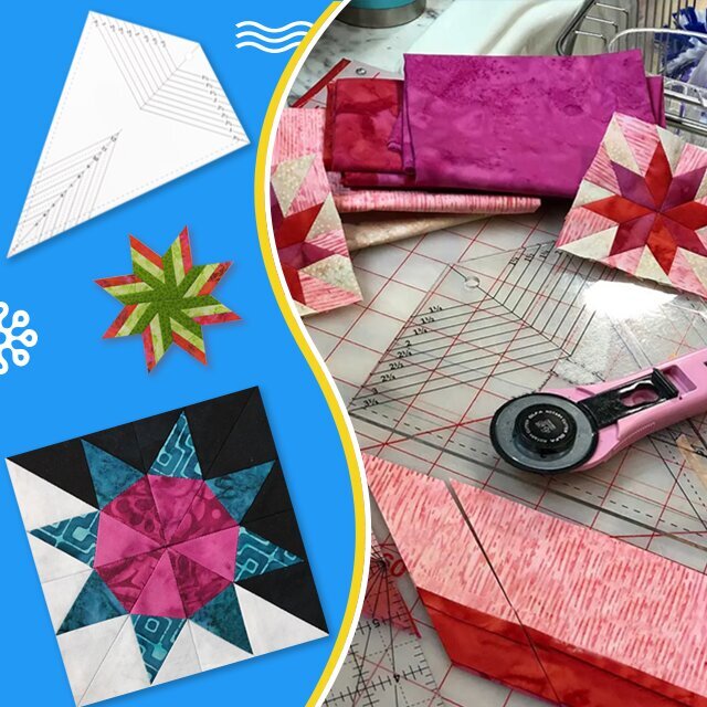 Octagonal Star template Ruler