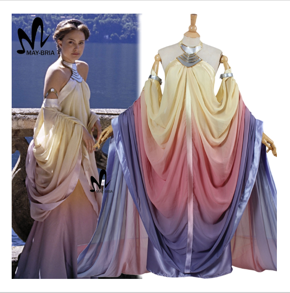 adult padme amidala lake naboo rainbow dress