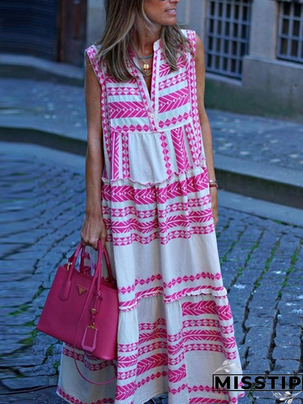 Blowing in the Wind Maxi Dress P10247