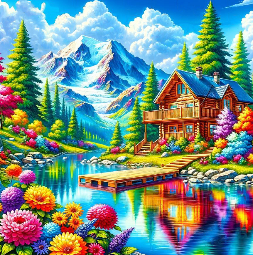DIY Painting By Numbers | Landscape - 40cm*40cm
