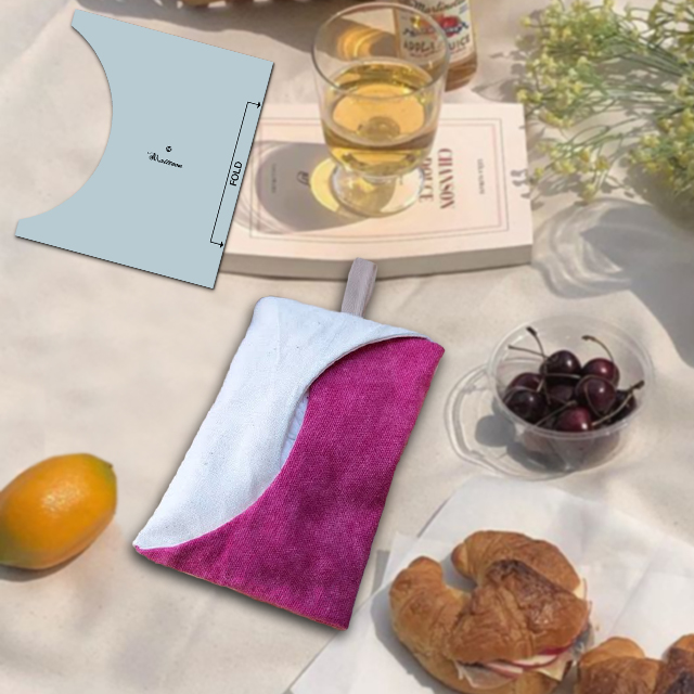 Reusable Paper Towel Bags Sewing Template - With Instructions