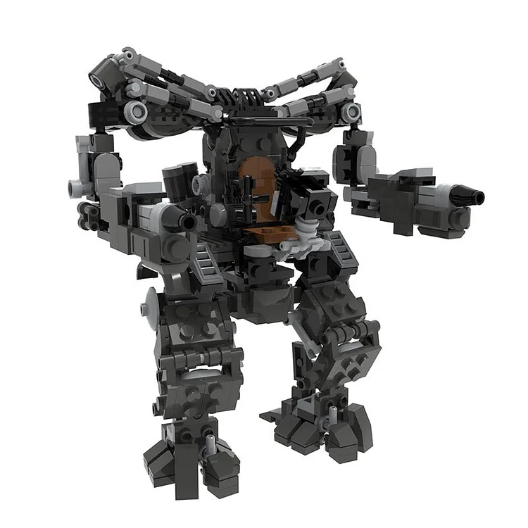 BuildMoc Black APU Matrix Robot Matrixed Mecha Machine
