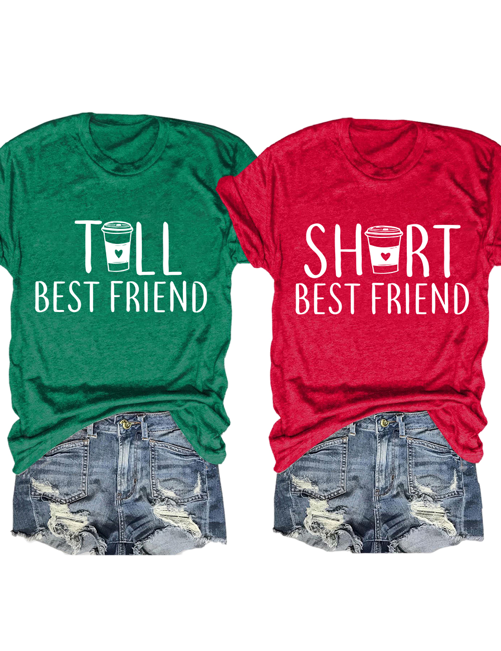 Tall/Short Best Friend Matching T-Shirt