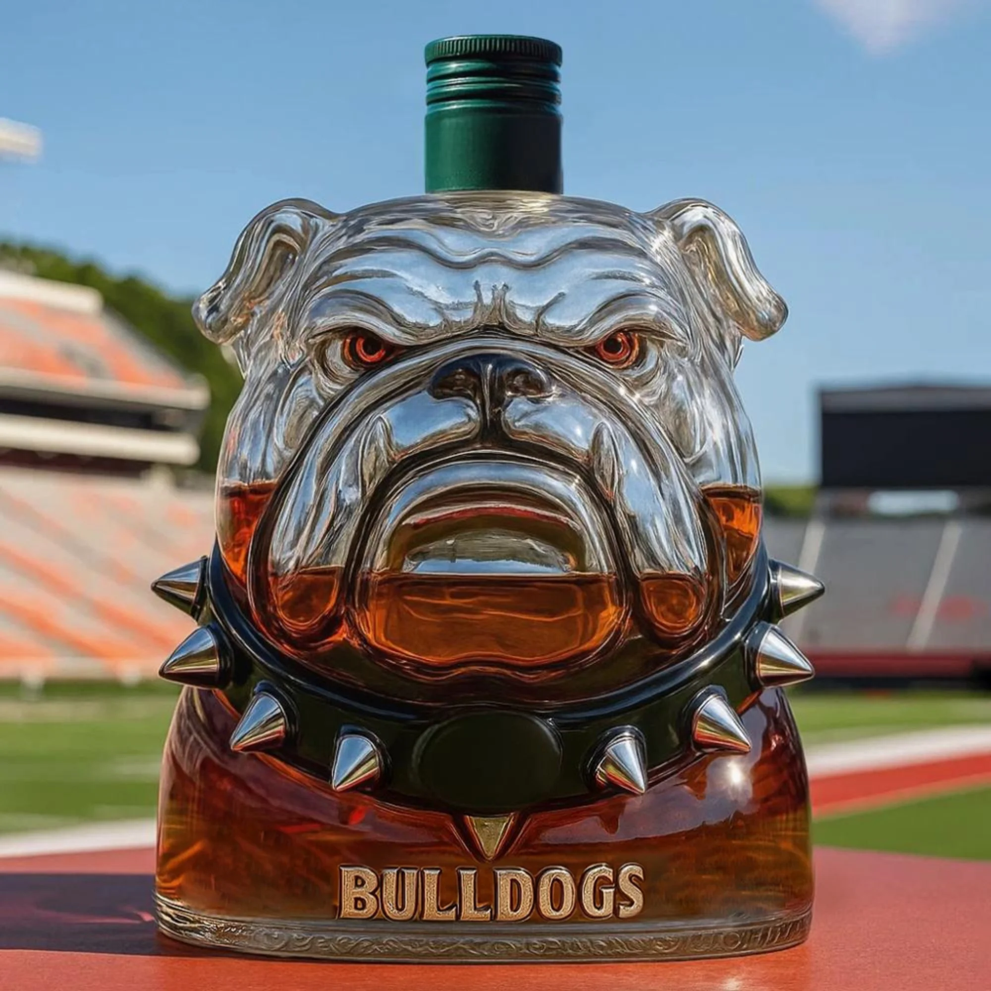 University Of Georgia Bulldogs Whiskey Bottle