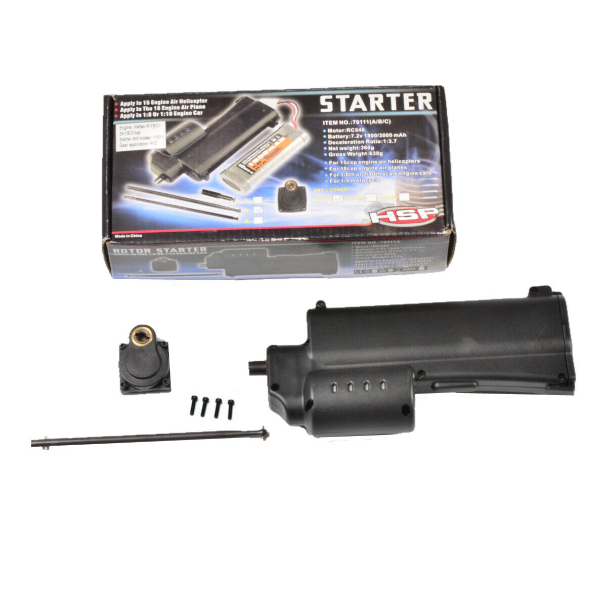 HSP 70111 Handheld Power Starter with Engine Drill Holder Plate for ...