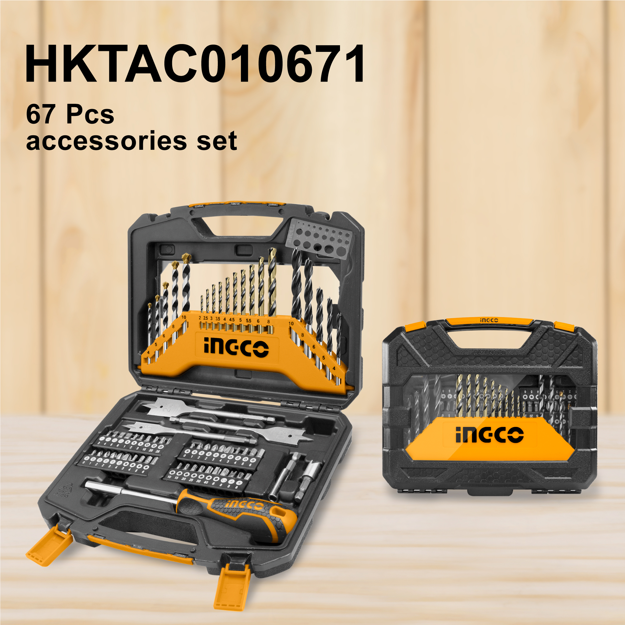 INGCO 67 Pcs Accessories Set