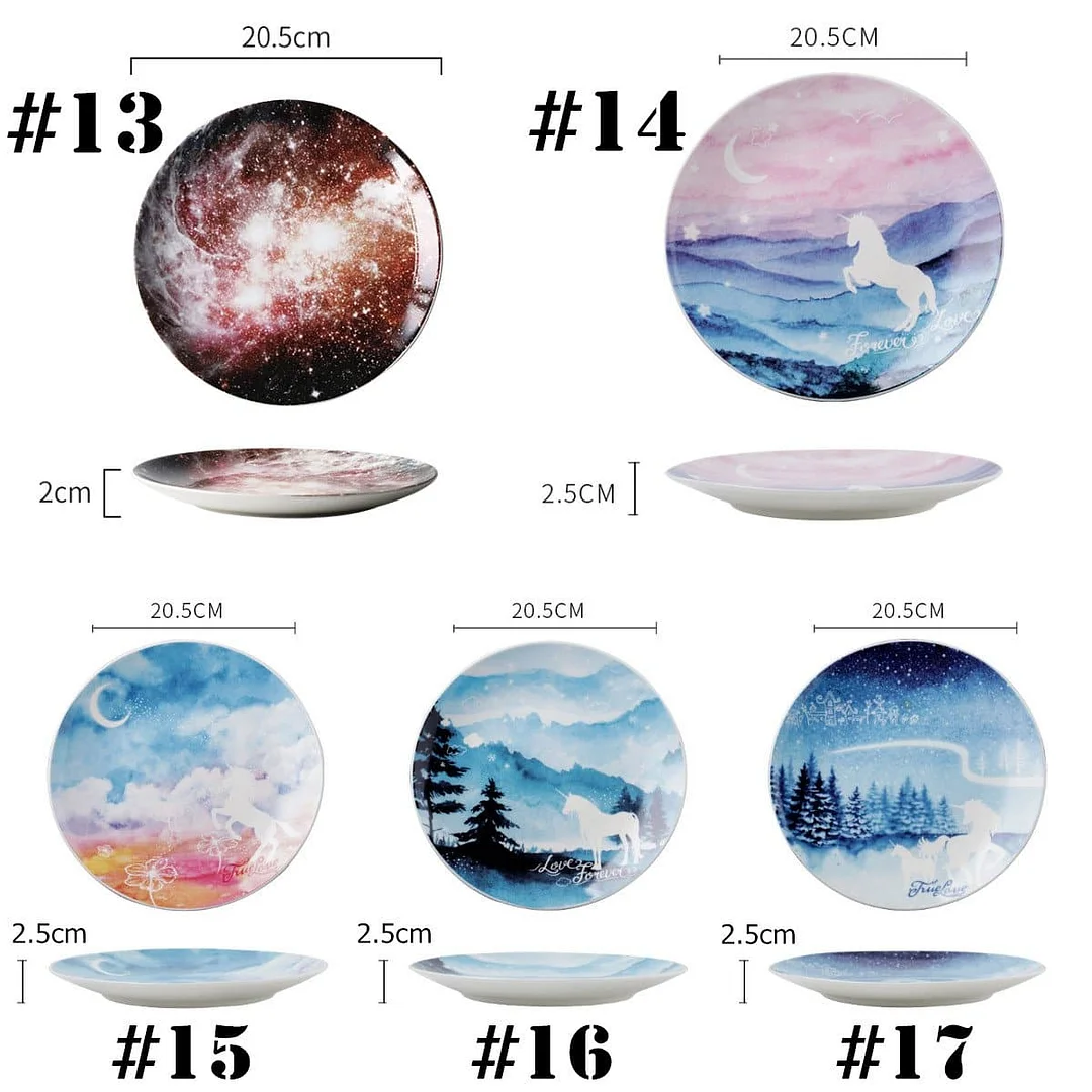 Creative Galaxy Ceramic Plate Dish SP13787