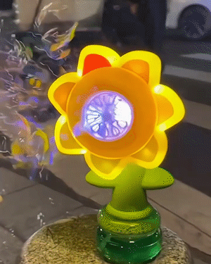 Color Flower Bubble Machine
