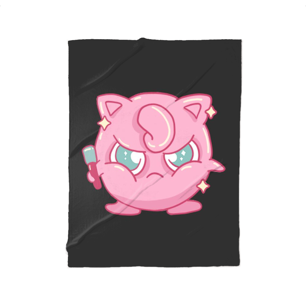 An Angry Jigglypuff, Pokemon Fleece Blanket