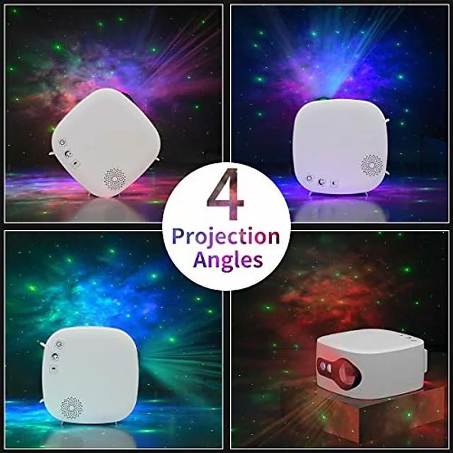 Laser Starry Sky Light Projector Projection Lamp Colorful Nebula Moon ...