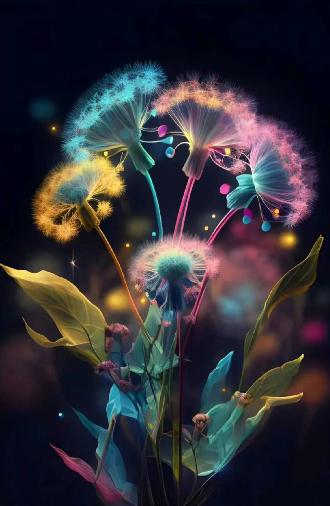 Full Round/Square Diamond Painting Kits | Dandelion