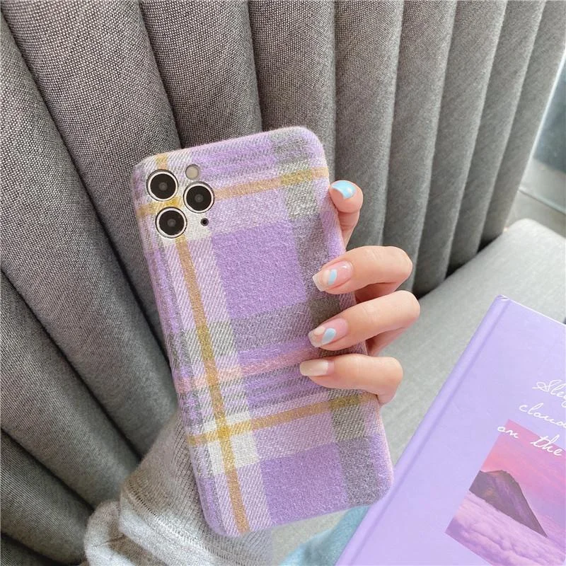 Purple Plaid Phone Case