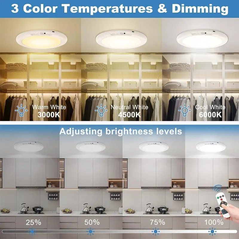 Saker® Rechargeable Ceiling Light With Remote Control, Wireless LED ...