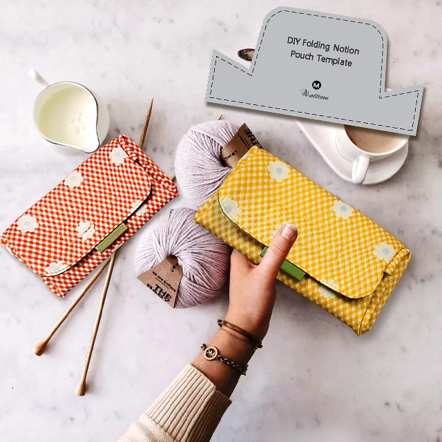 DIY Folding Notion Pouch Template - Includes Tutorial