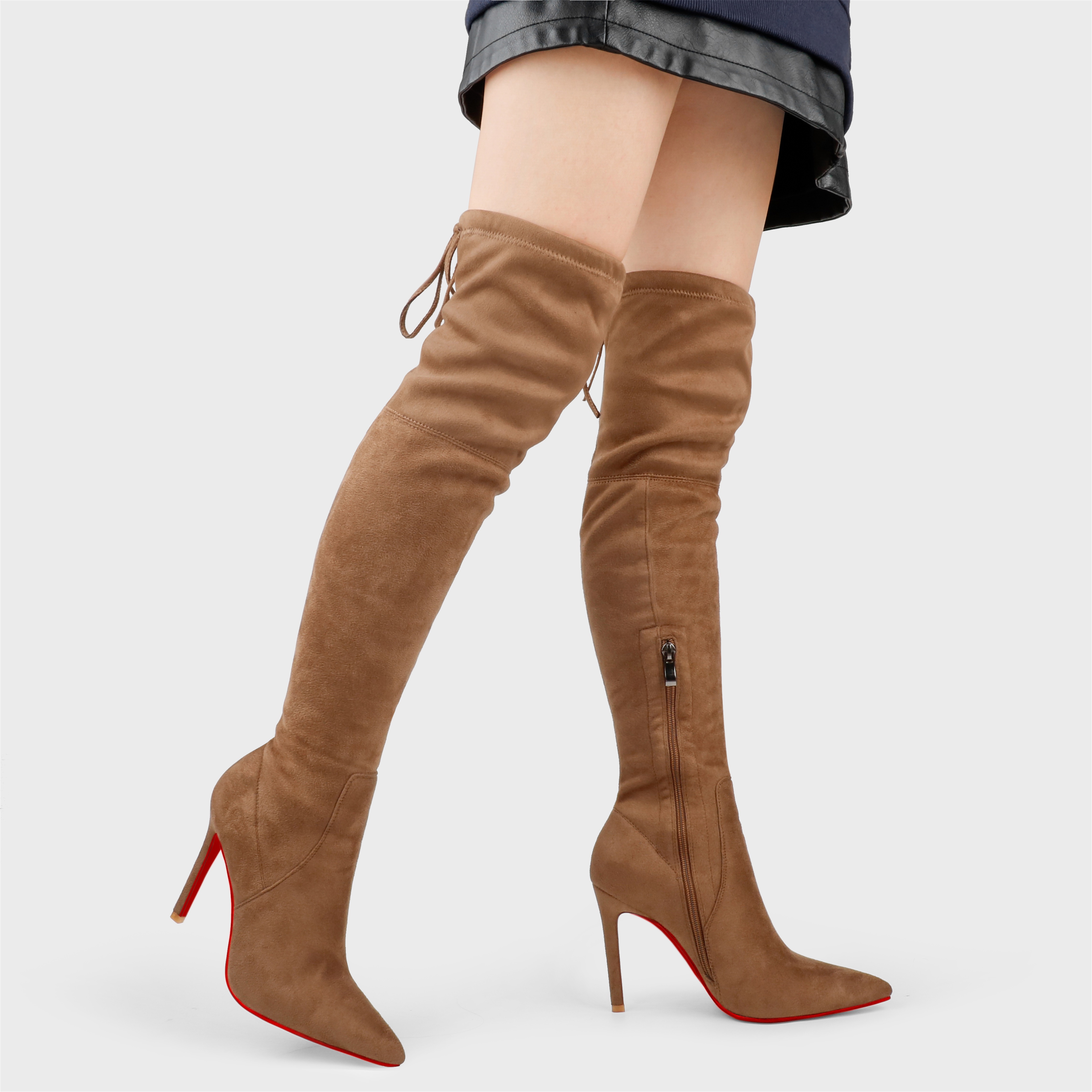 Red Bottom Knee Boots