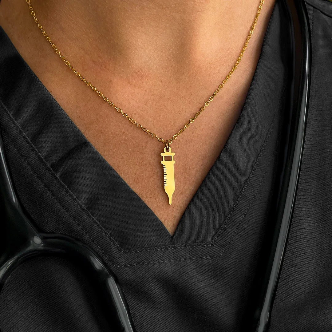 Syringe Pendant Necklace