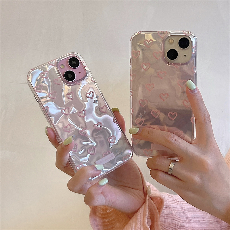 Pink Love Water Ripples Phone Case