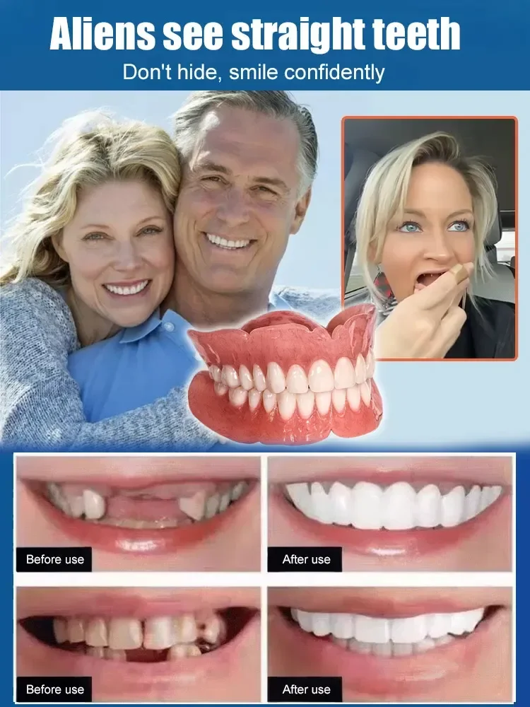 😍No glue required, installs in 1 second. Perfectly fits your mouth ...