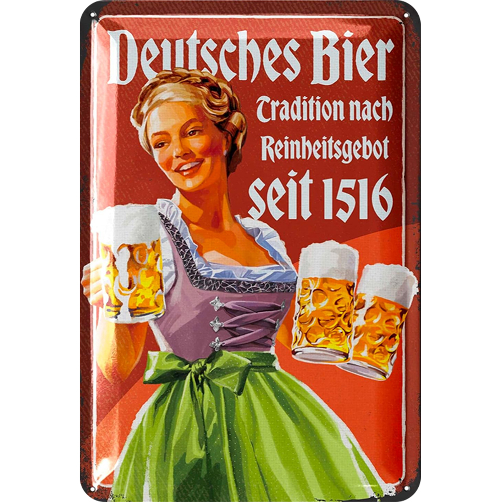 Deutsches Bier - Metal Tin Signs(8*12Inch/12*16Inch)