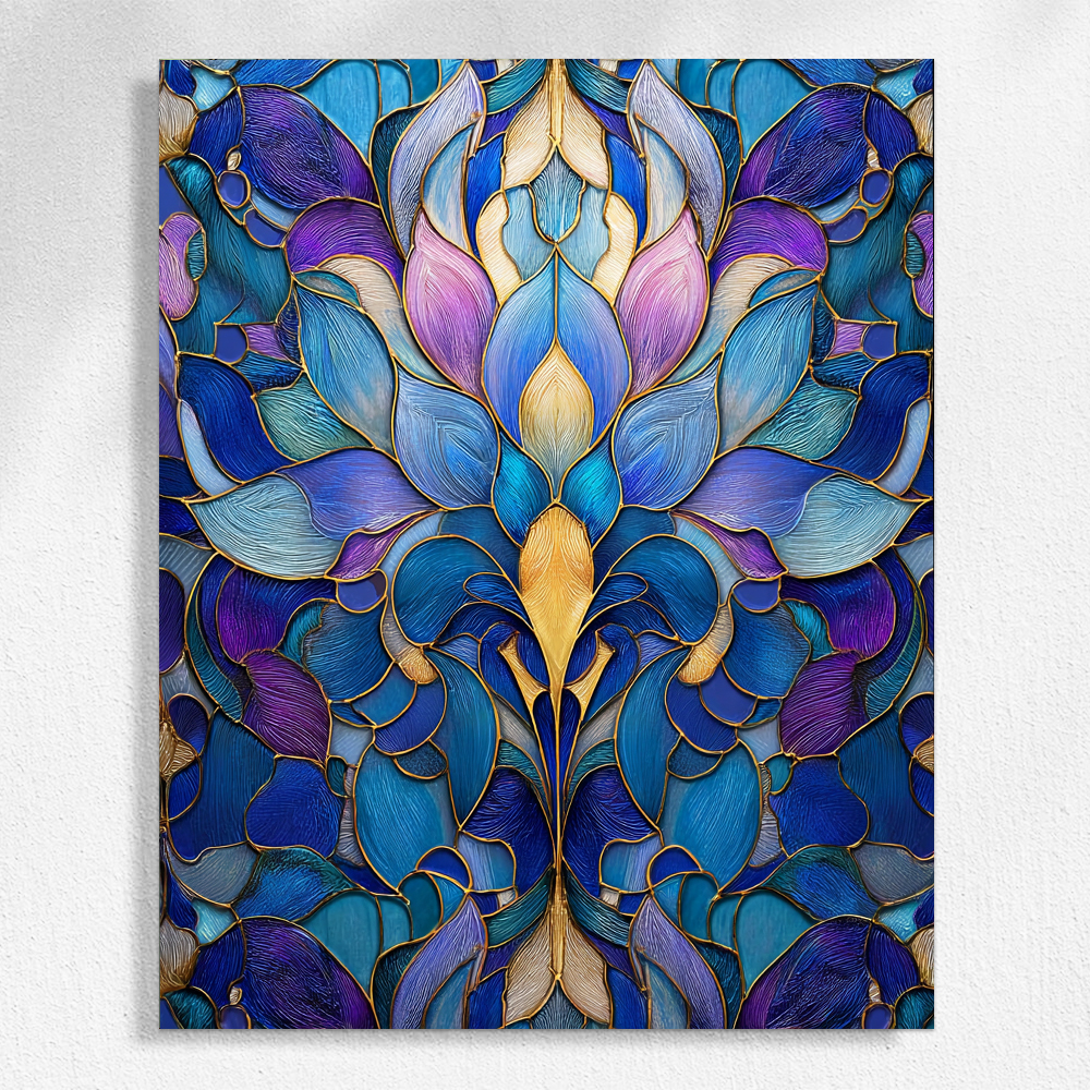 Radiant Lotus - Paint by Numbers|paint by numbers for adults|PBA