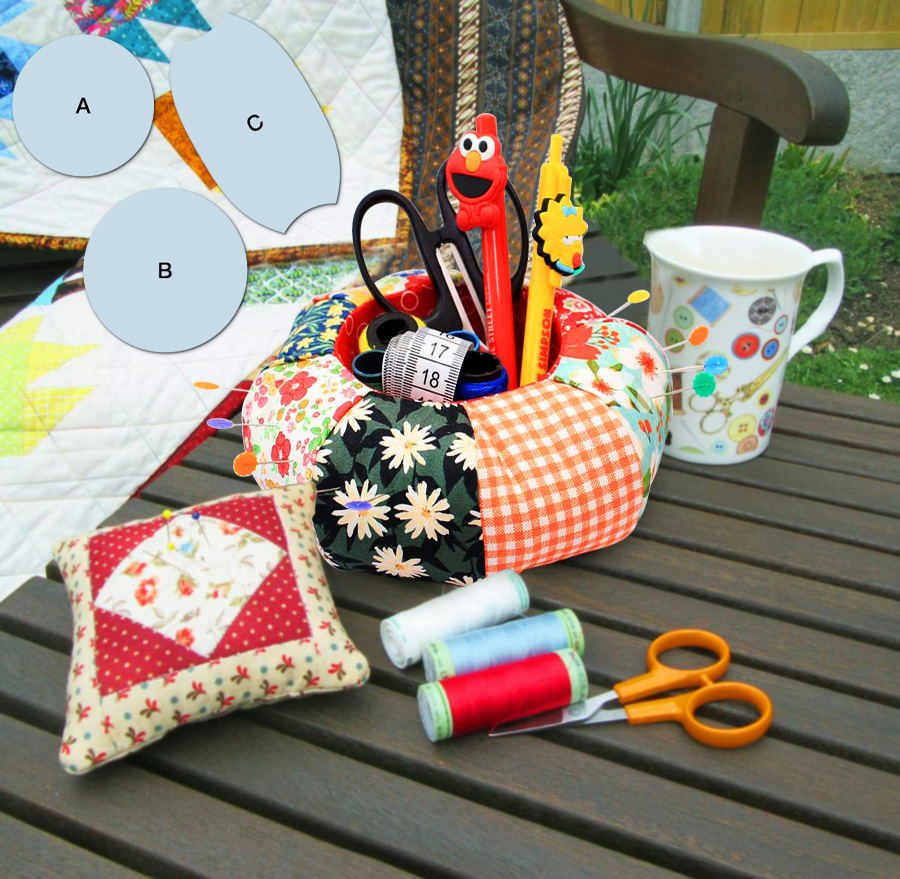 DIY Basket Pin Cushion Tutorial + Template Included