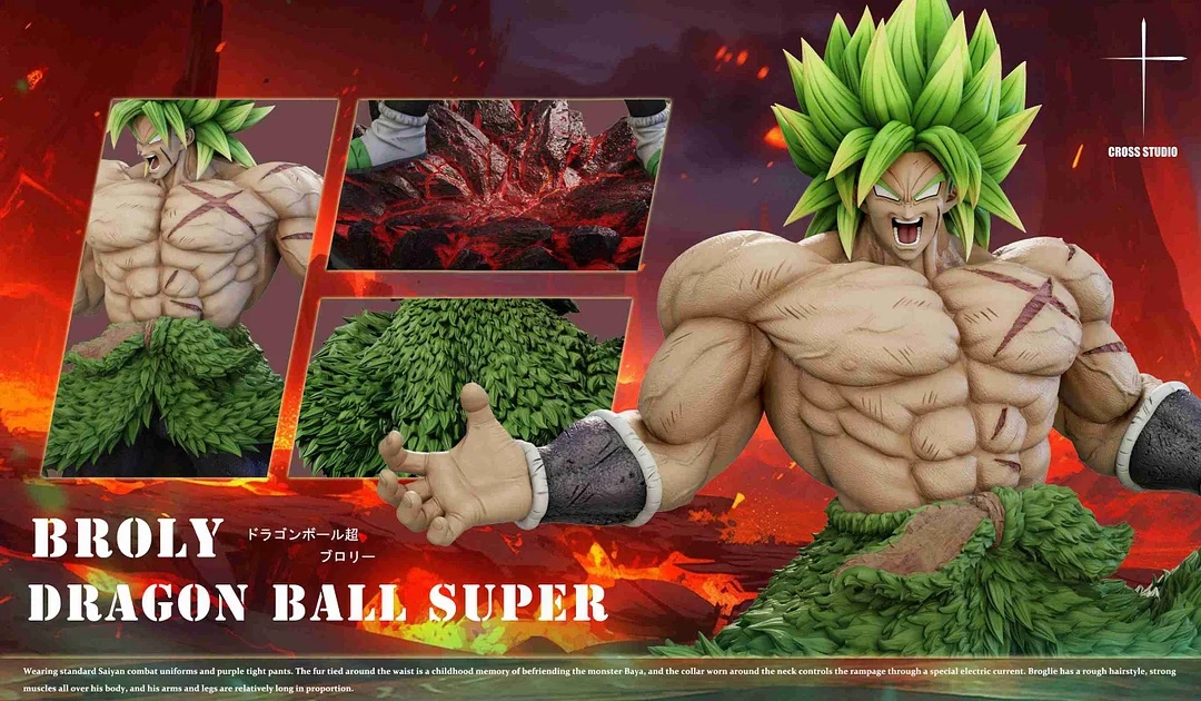 1/6 Scale Full Power Broly - Dragon Ball Resin Statue - Cross Studios