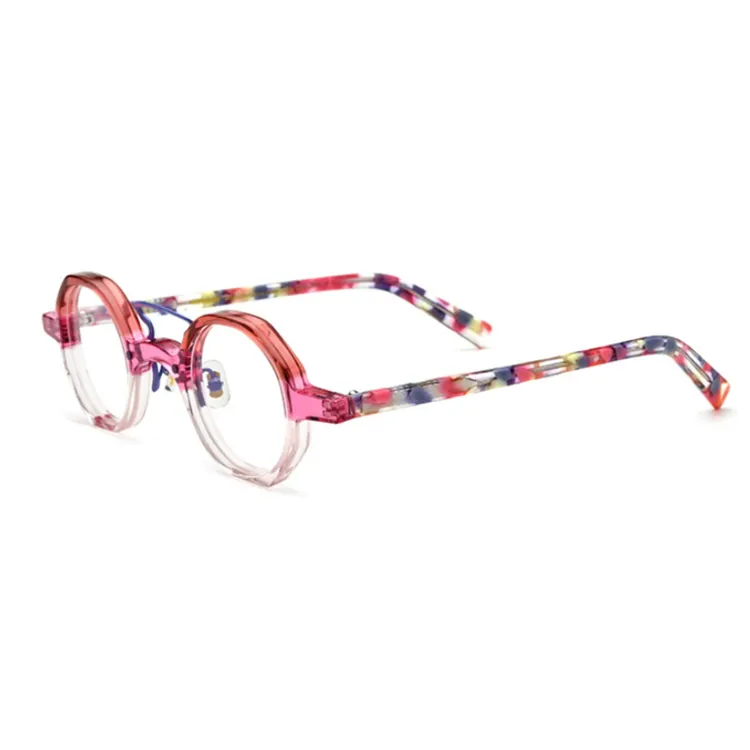 54699 Small Frame Acetate Optical Glasses Frames Women Colorful Glasses ...