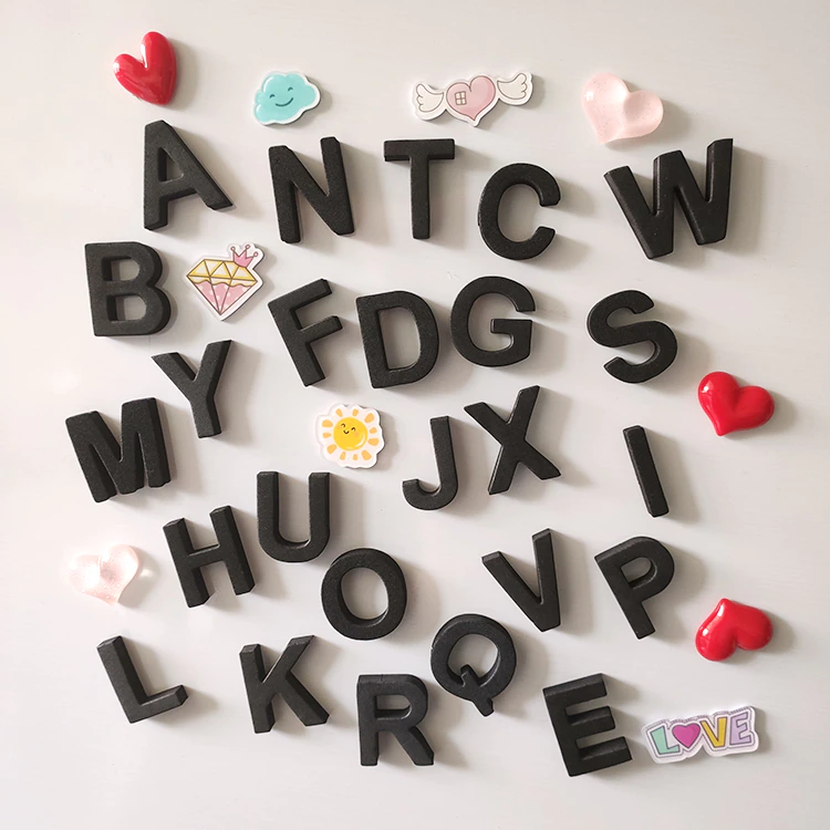 Nigikala Magnetic Creative Letter Stickers Simple Magnetic Refrigerator ...