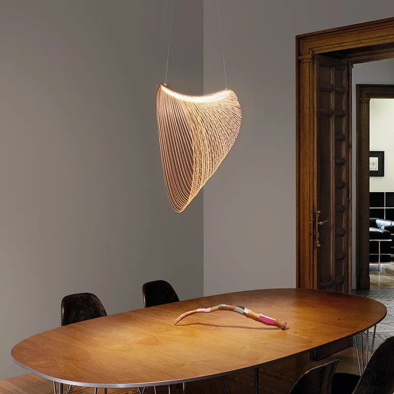 Arturest Creative Design Wooden Pendant Lamp Shade for Dining Room