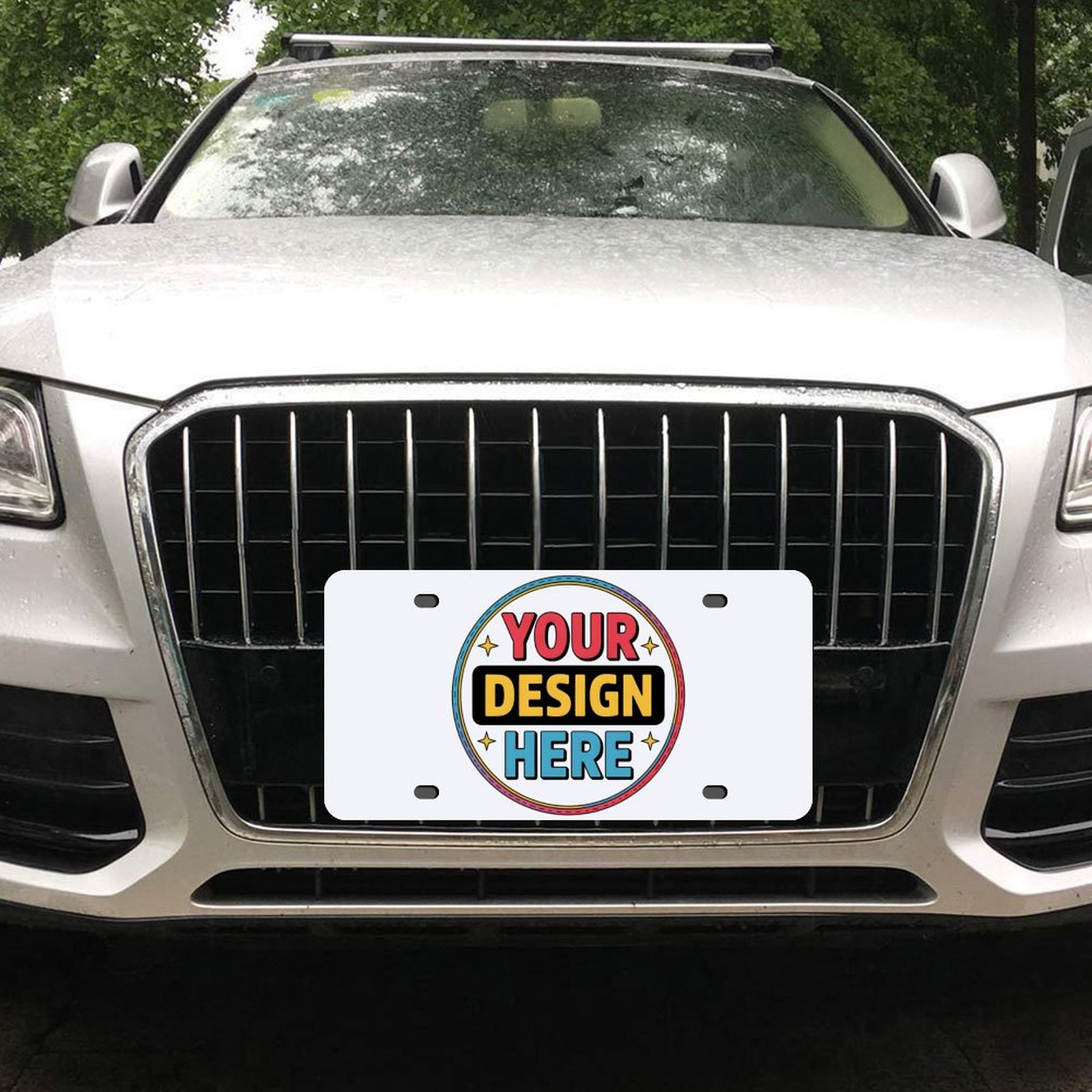 Personality Design Aluminum Car License Plate 15x30 cm Thick Version