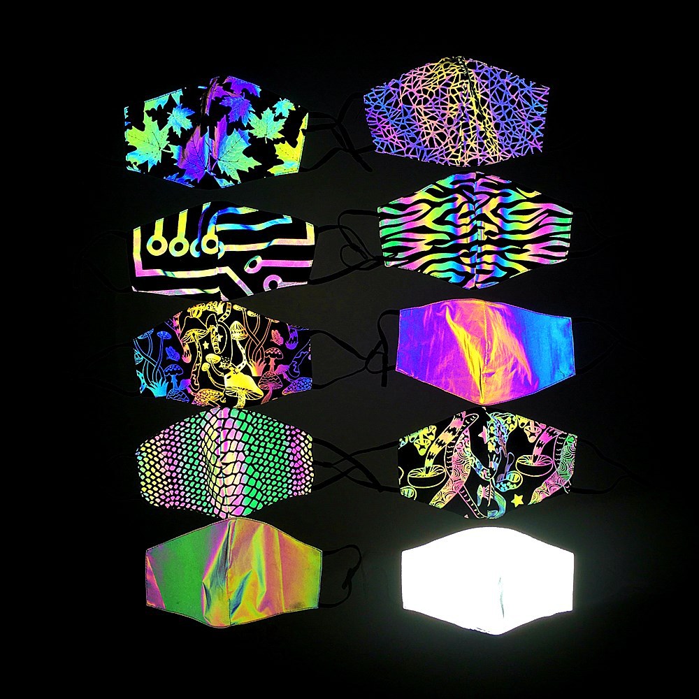 Nigikala 2024 Winter Fashion Dazzling Reflective Mask Halloween ...