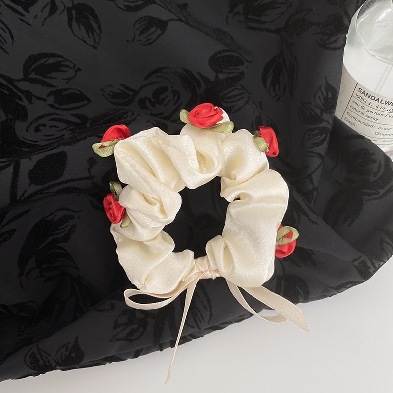 FRENCH ROSE SCRUNCHIE