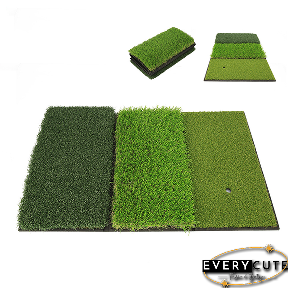 Golf Hitting Mat - 3-in-1 Foldable - Practice Turf Backyard or Indoor ...